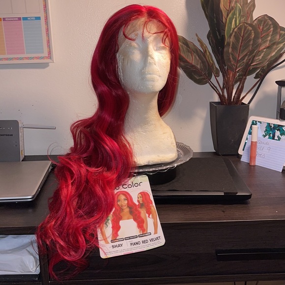 SIS SISTER WIG | Hair | Red Velvet Wig Lace Style Lfshay | Poshmark